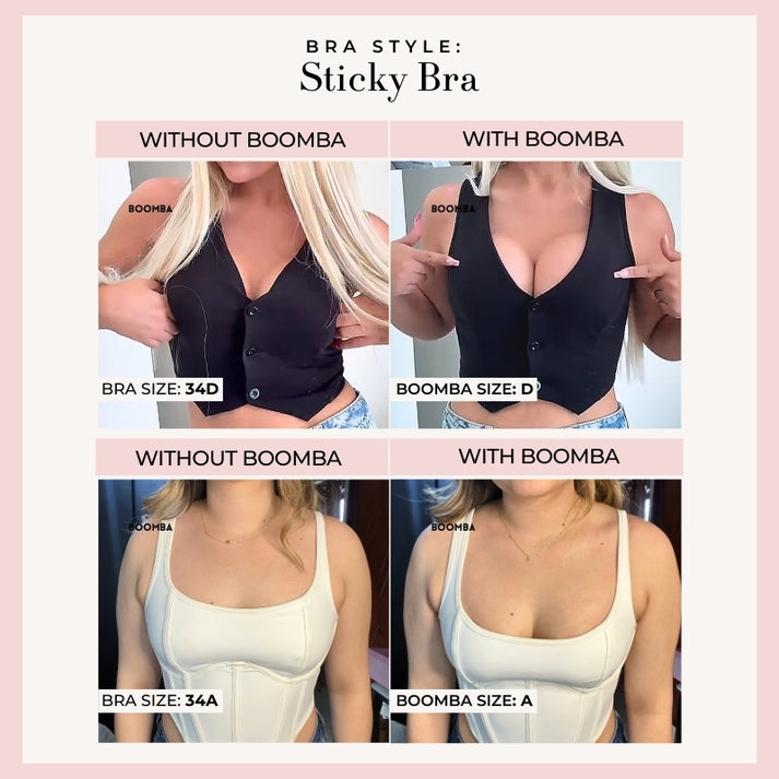 BOOMBA Sticky Bra | Amazing coverage and comfort! – BOOMBA INT